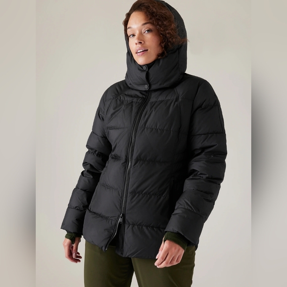 Athleta | Jackets & Coats | Athleta M Downtown Puffer Jacket With Hood ...